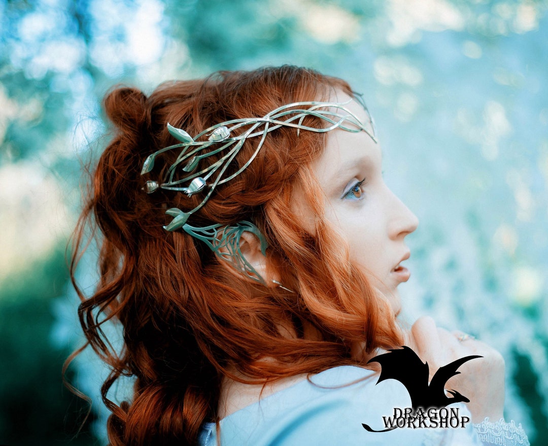 Elven Tiara | Wedding Tiara | Cosplay Jewelry | Elf Diadem | Circlet ...