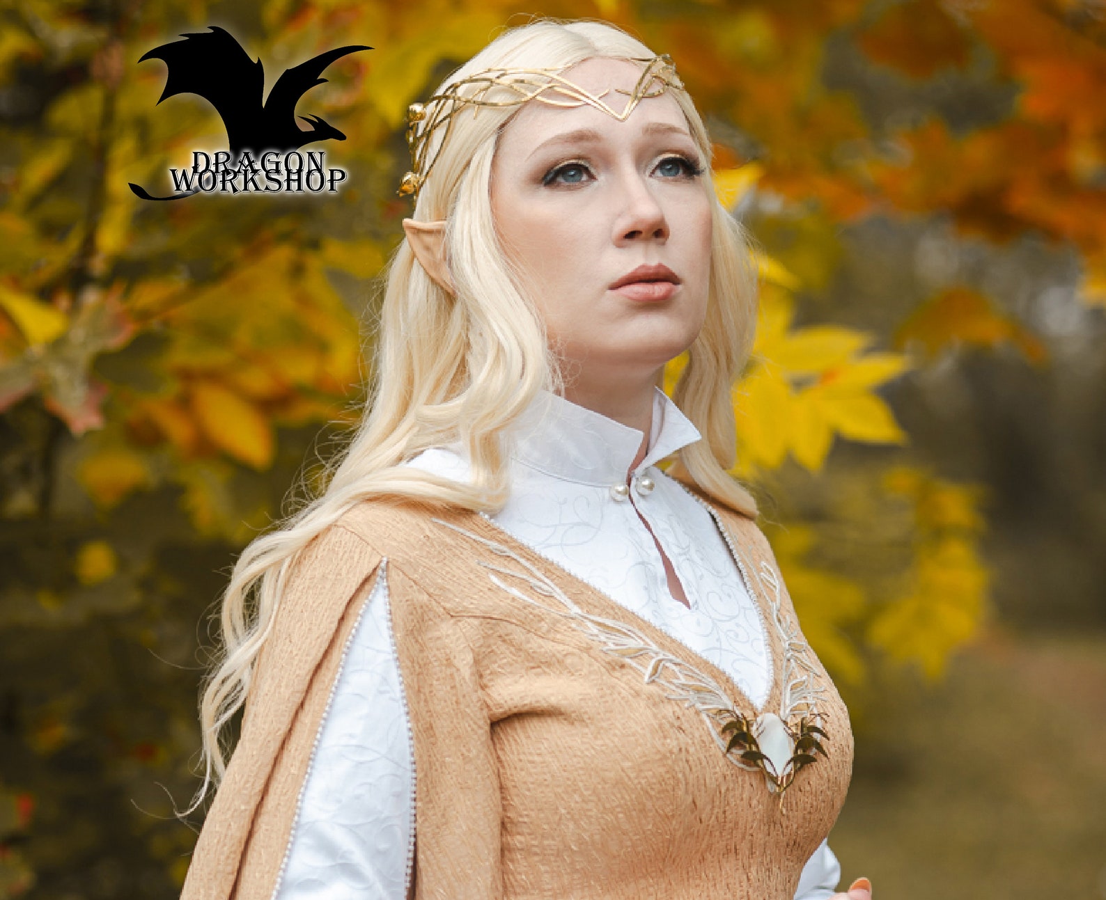 Elven Brooch Jewelry Cosplay Brooch on Magnets Handmade Elf Pearl - Etsy