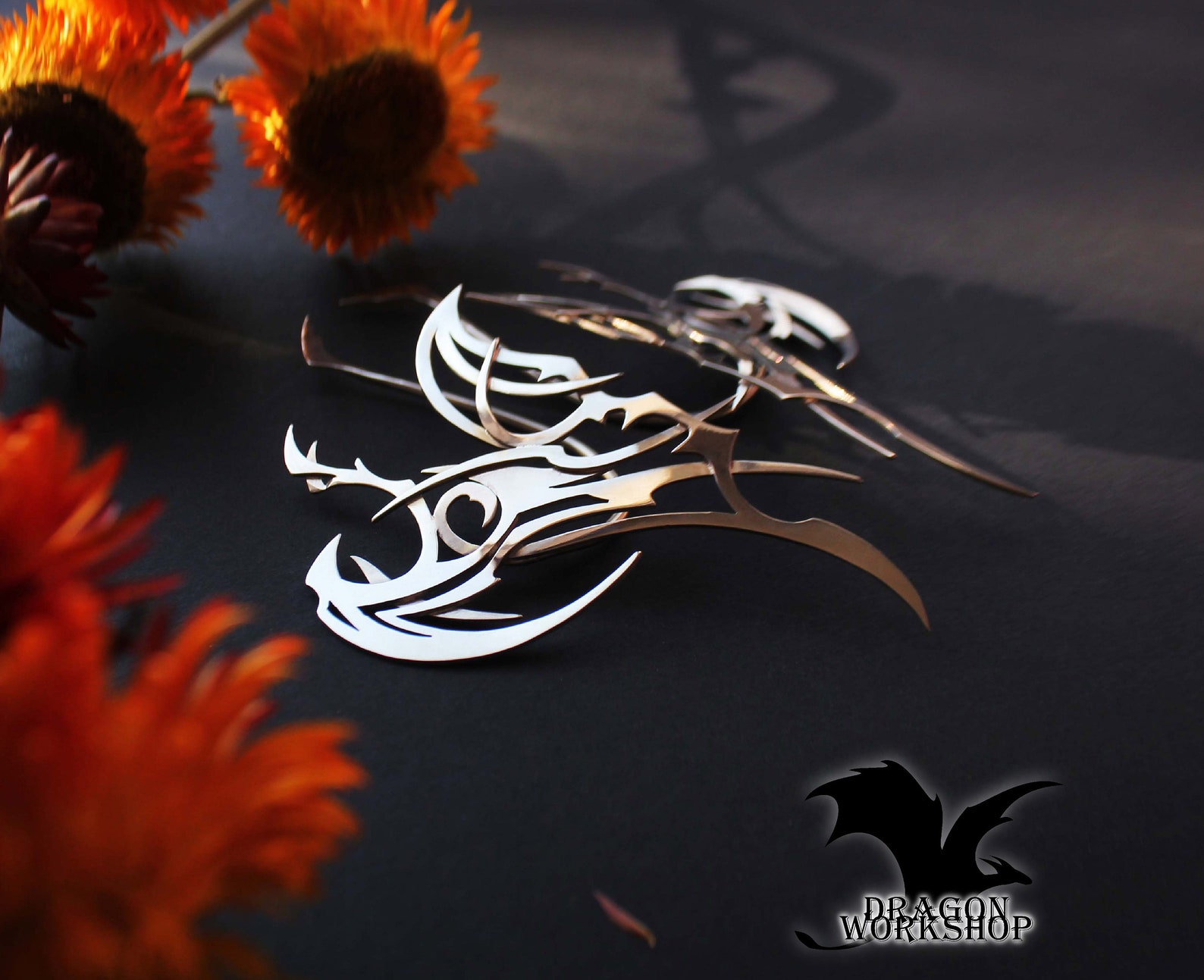 Dragon Ear Cuff | Harpy Earrings | Handmade Jewelry | Big Jewelry - Etsy