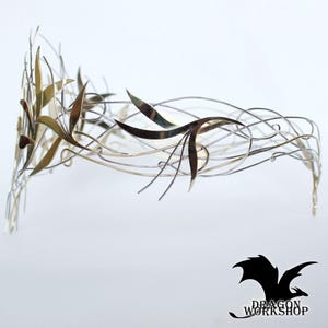 Elven Tiara | Golden Forest | Jewelry Diadem | Princess Elf | Circlet ...