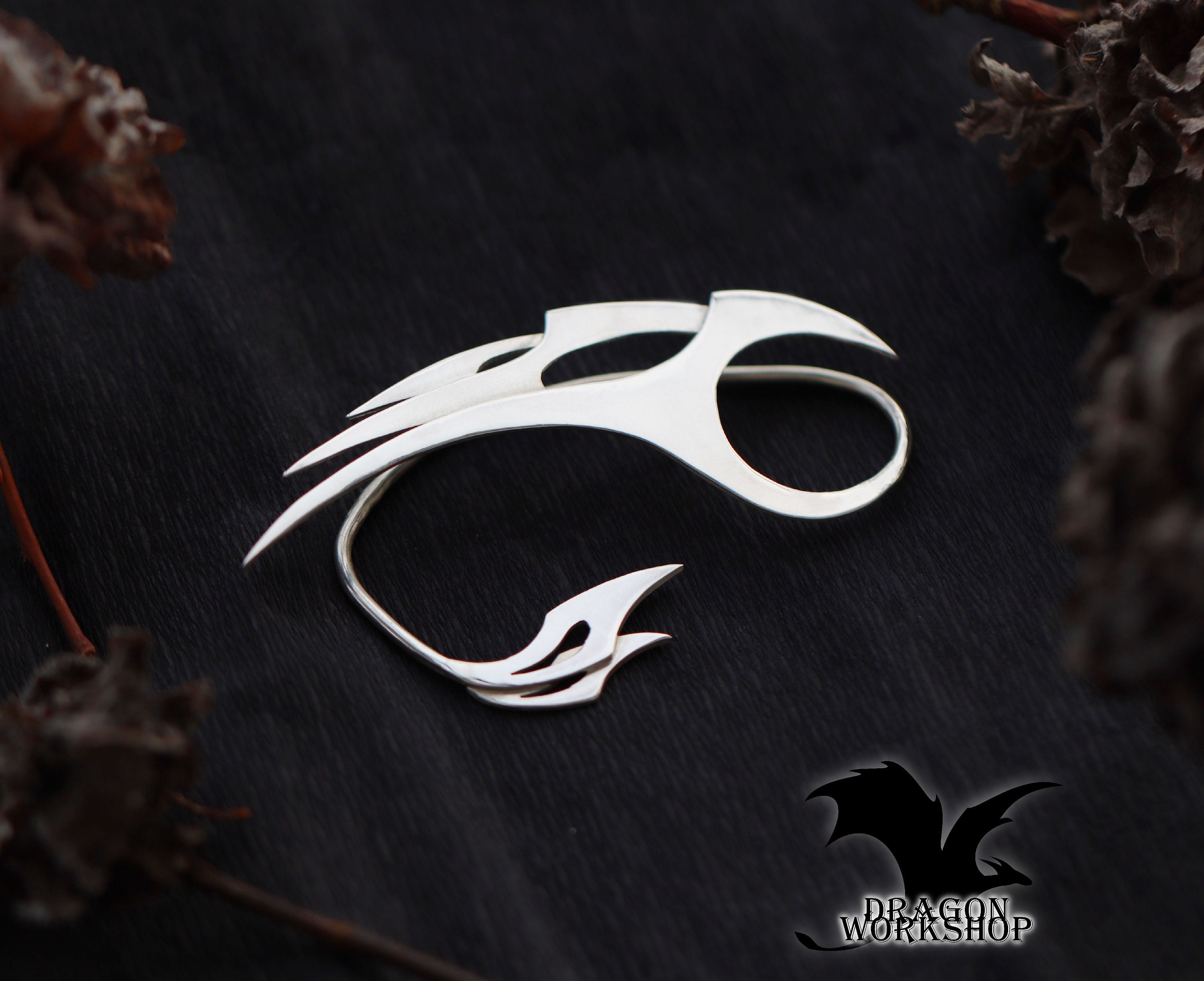 Ear Cuff Steel Wings | Men's Cuffs | Bird Earrings | Dragon Wings - Etsy