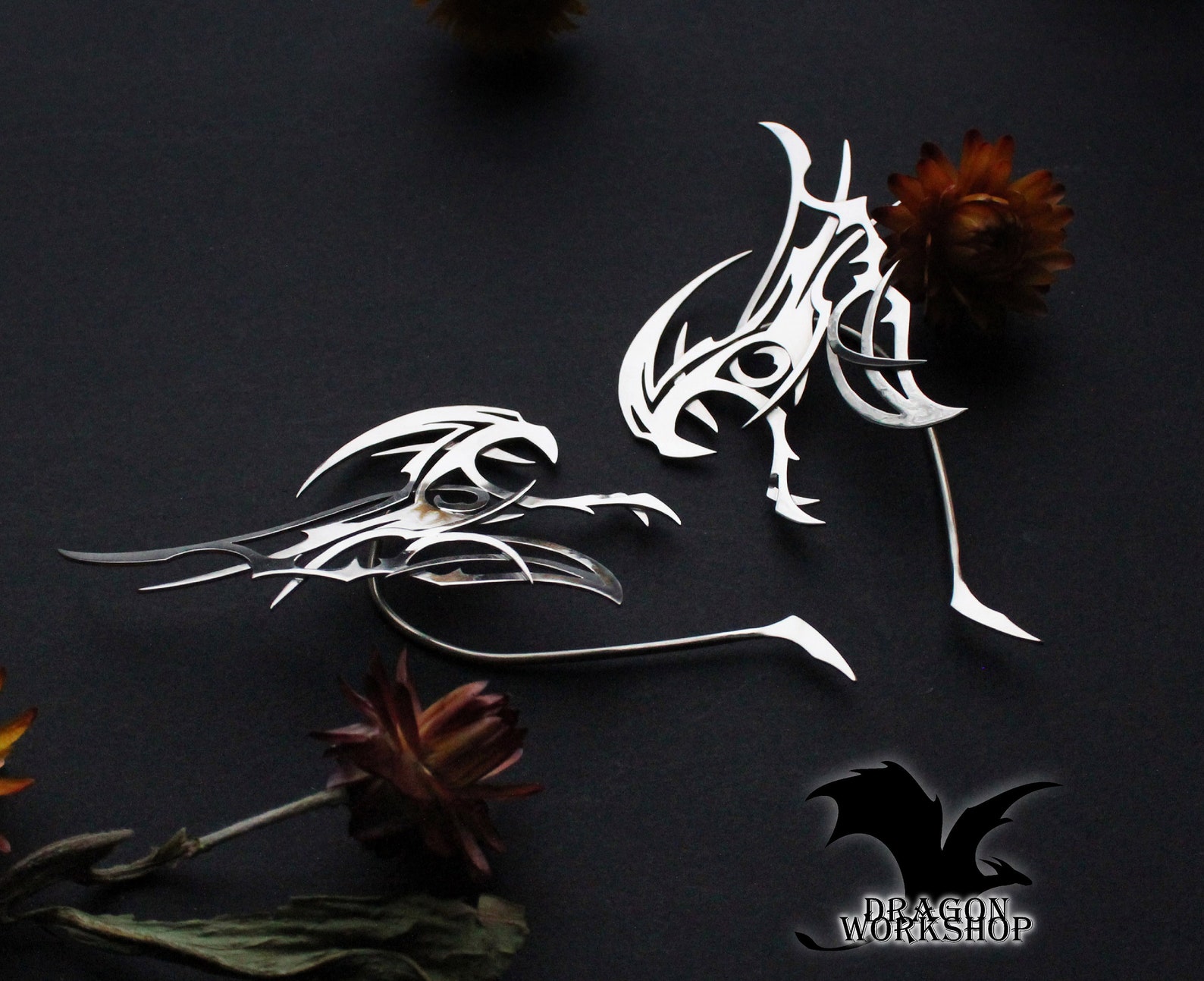 Dragon Ear Cuff | Harpy Earrings | Handmade Jewelry | Big Jewelry - Etsy