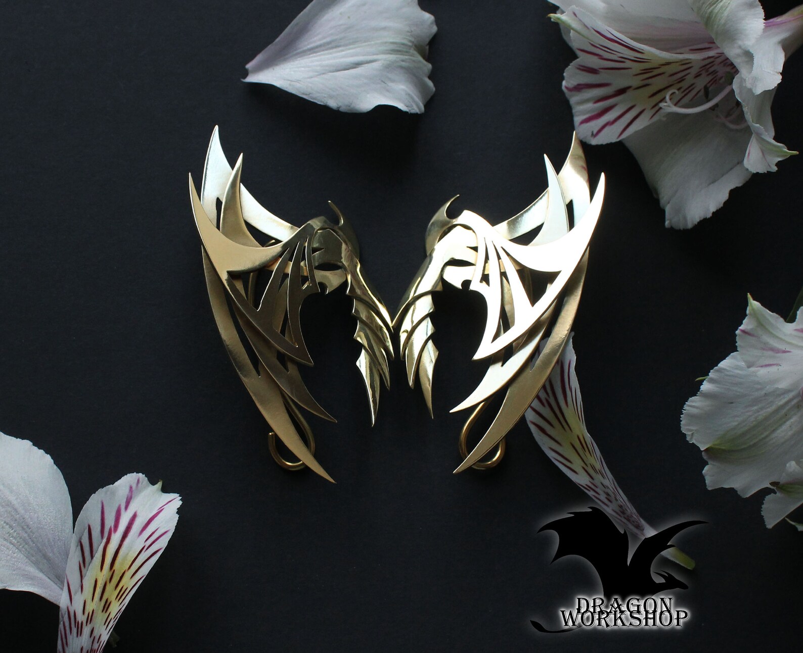 Dragon Earcuffs | Elven Jewelry | Fantasy Butterfly | Wings of the ...