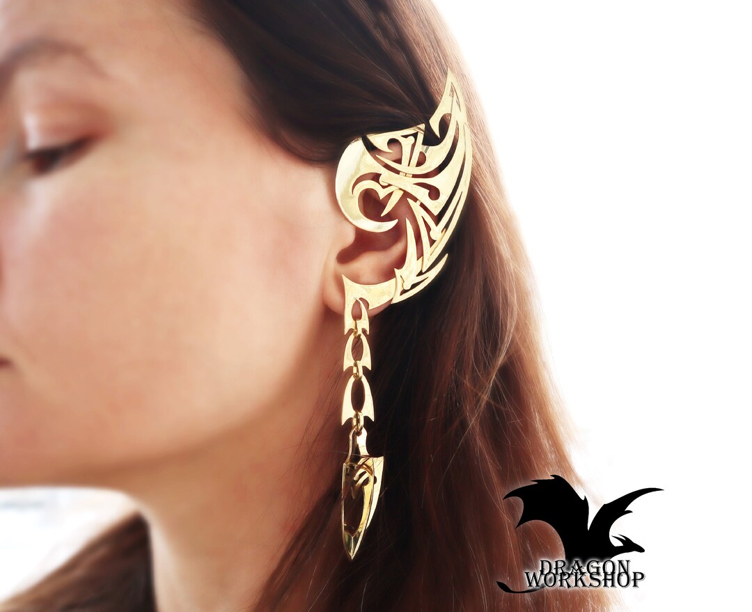 Ear Cuffs Dragon | Elf Ear | Alduin Cosplay | Elven Jewelry - Etsy