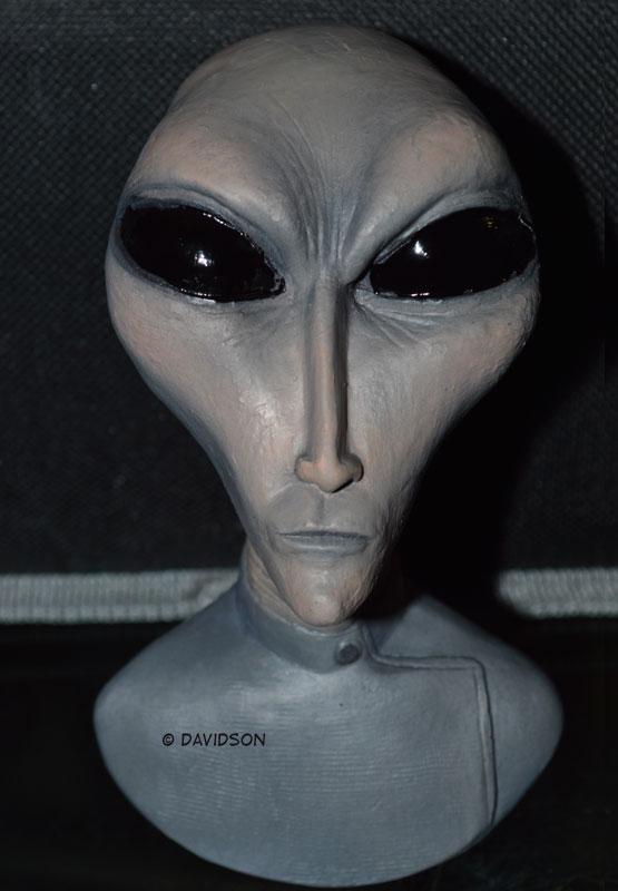 Grey Alien Sculpture Wall-hanging Head - Etsy