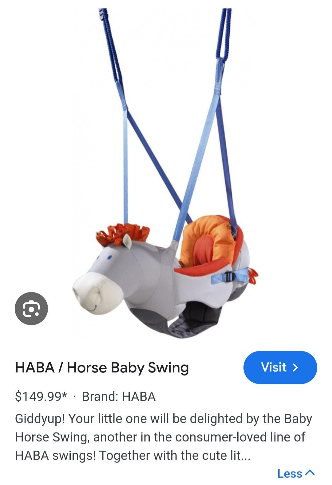 HABA Baby Horse Swing NEW Instruction Book Included - Etsy