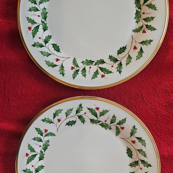 Lenox Holiday Dinner Plates - Etsy