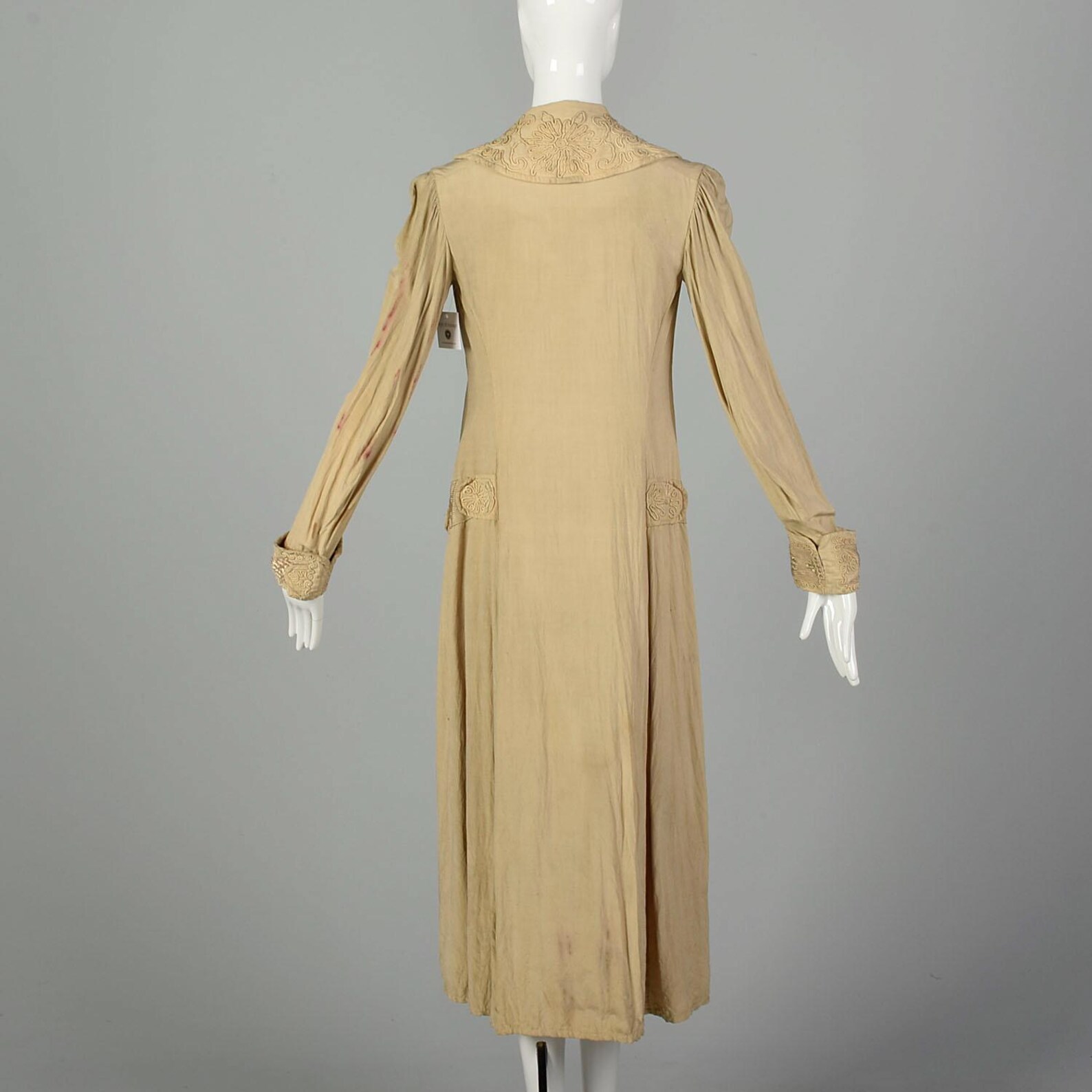 Small 1900s Edwardian Linen Duster Jacket Motoring Coat Elegant ...