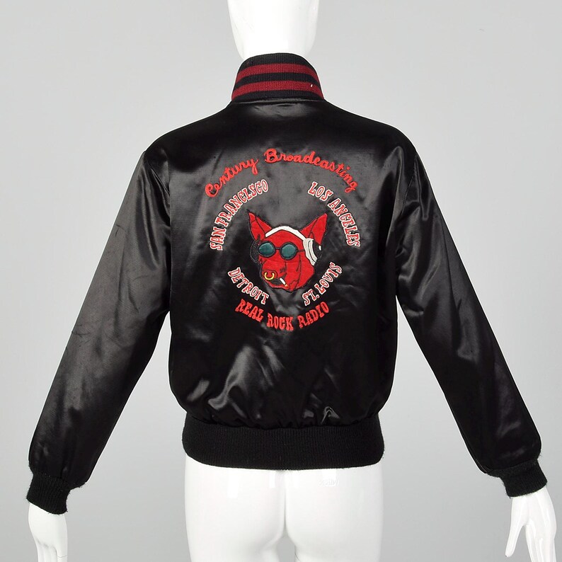 Rare 1970s KSHE 95 Real Rock Radio Satin Jacket With Chainstitch ...