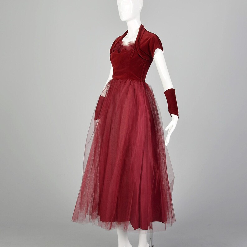XXS 1940s Gown Vintage Prom Dress 40s Prom Dress Vintage Bridesmaid ...