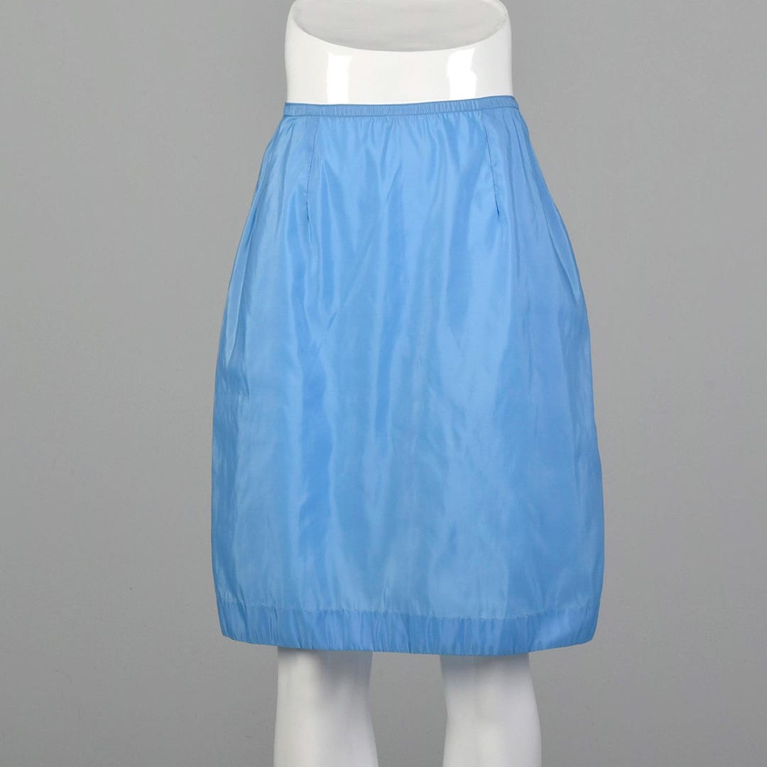 Small 1960s Blue Half Slip Vintage Lingerie Nylon American Maid Elastic ...