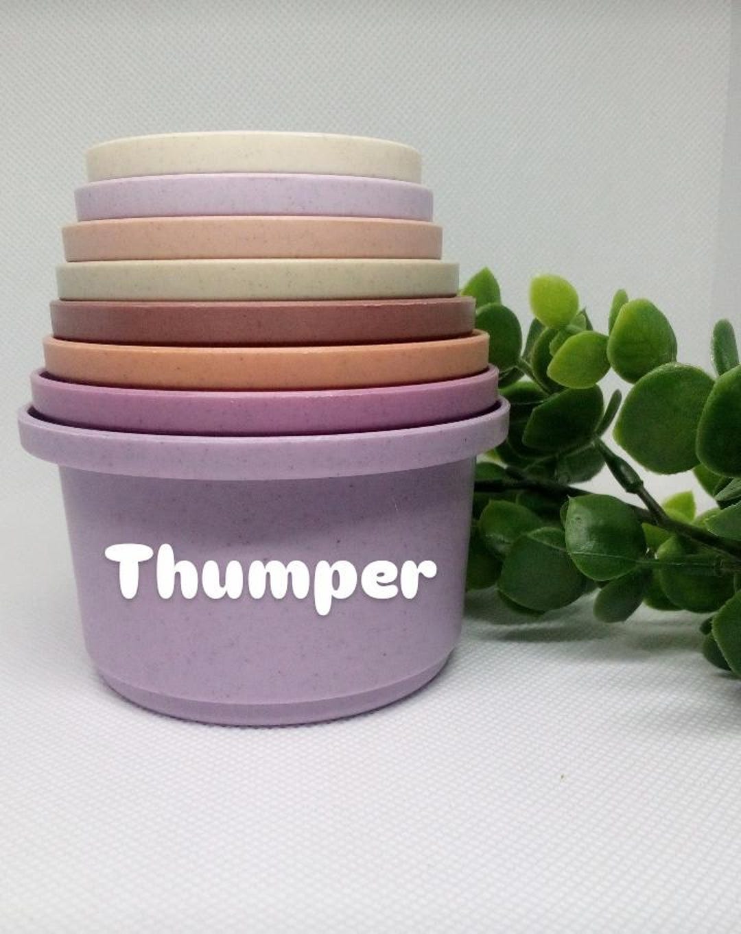 Personalized Stacking Cups for Bunnies - Etsy