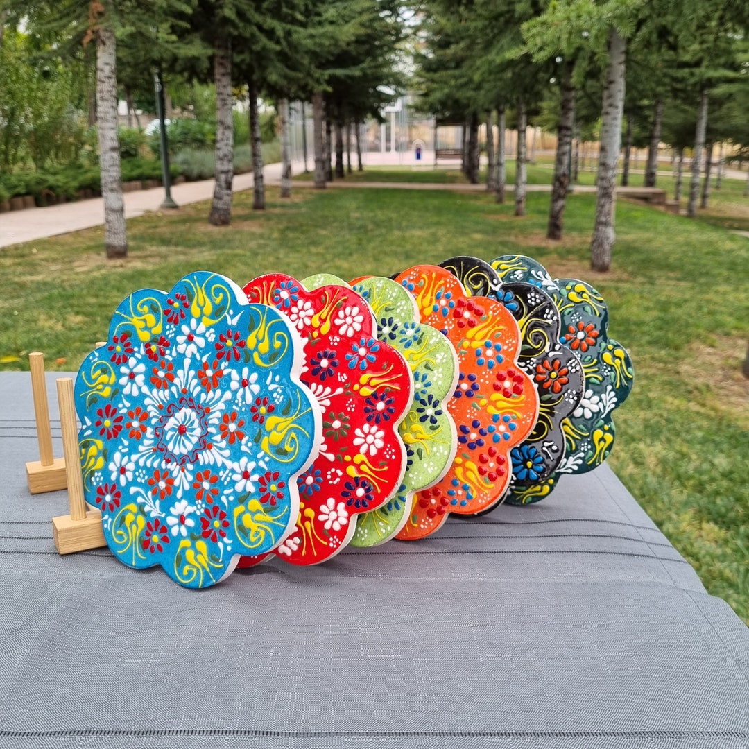 Elegant and Unique Ceramic Coasters for Hot Dishes, Heat Resistant Pot ...