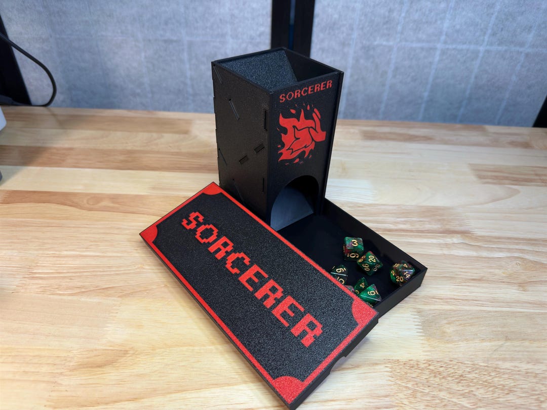 Collapsible Sorcerer Dice Tower | Portable Dice Roller | 6 Inch Tall ...