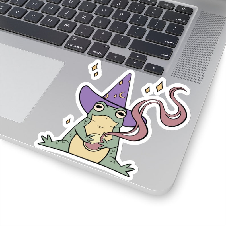 Cute Frog Wizard Sticker, Cute Wizard Sticker, Cute Frog Sticker,animal ...