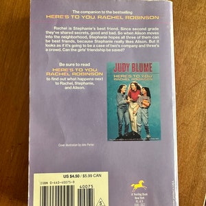 Vintage Judy Blume Just as Long as We're Together - Etsy