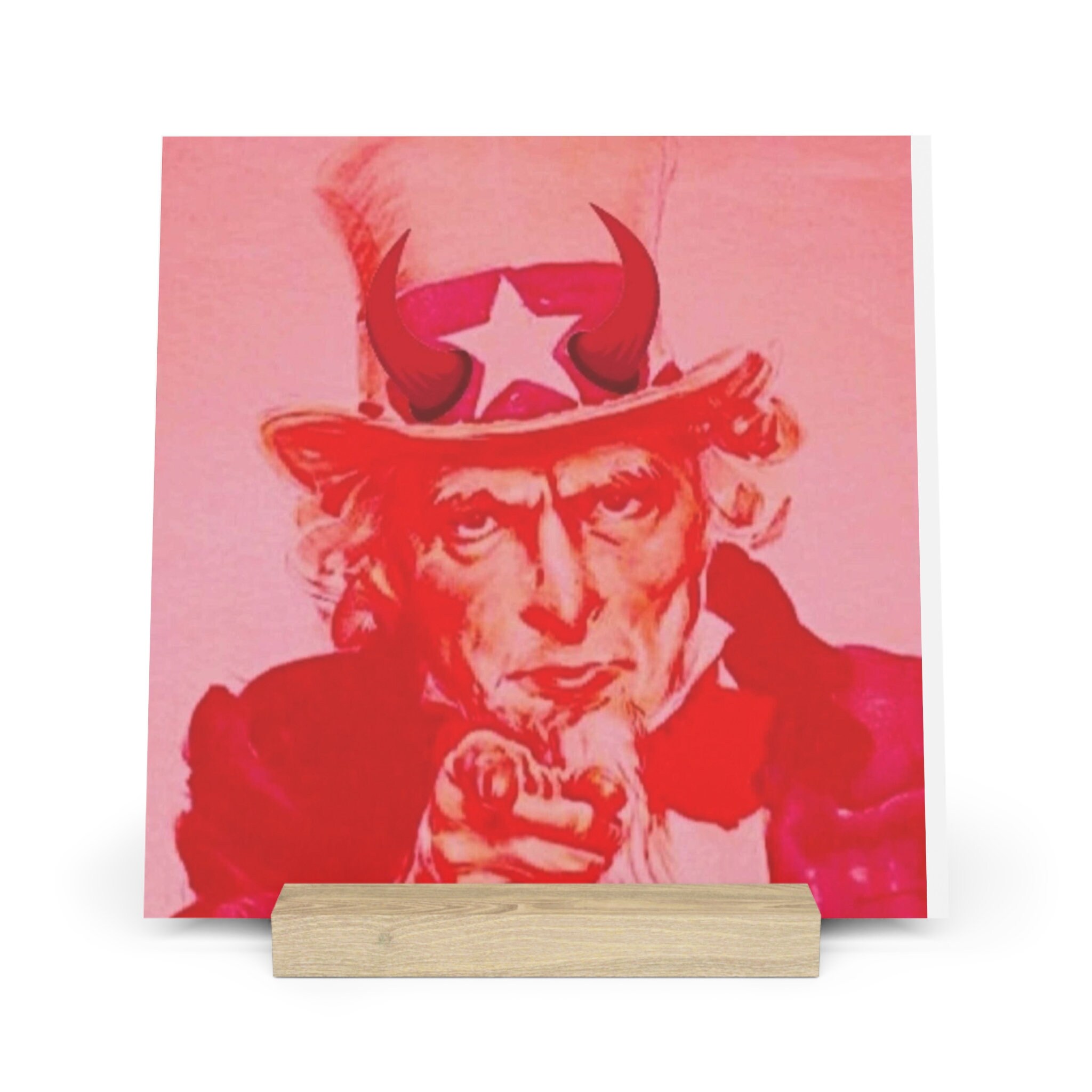 UNCLE SAM I Am Pure Evil Gallery Board With Stand - Etsy