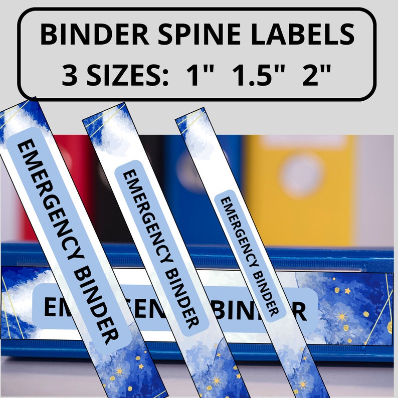 Emergency Binder, Printable Download Forms, Emergency Folder Forms ...