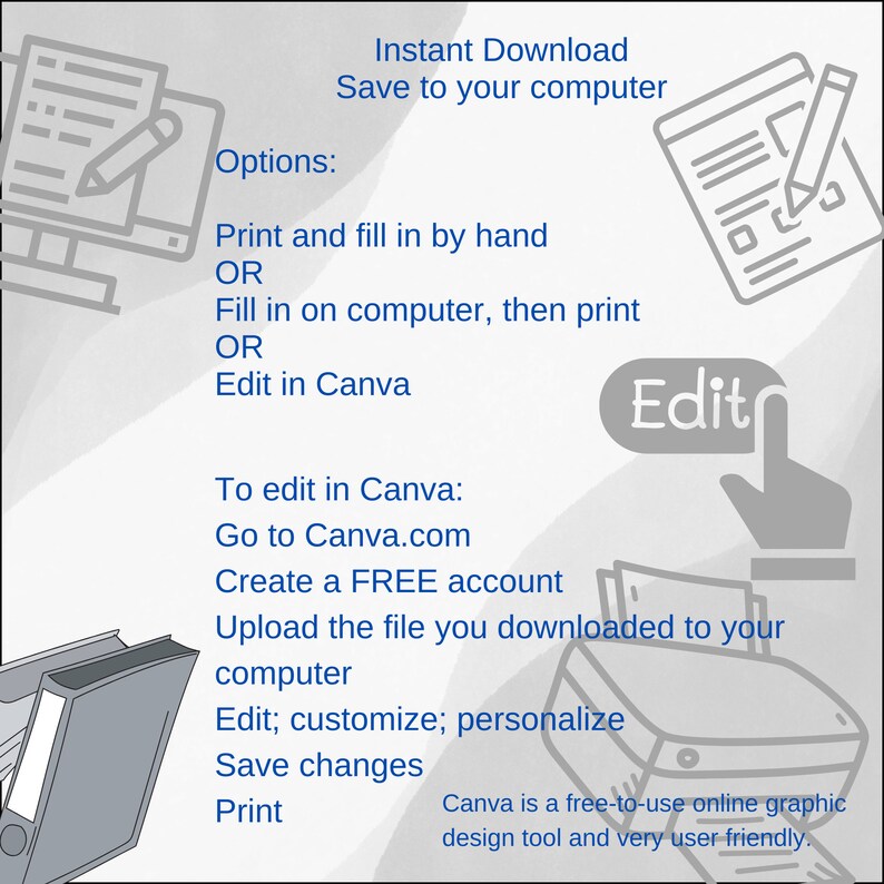 Emergency Binder, Printable Download Forms, Emergency Folder Forms ...