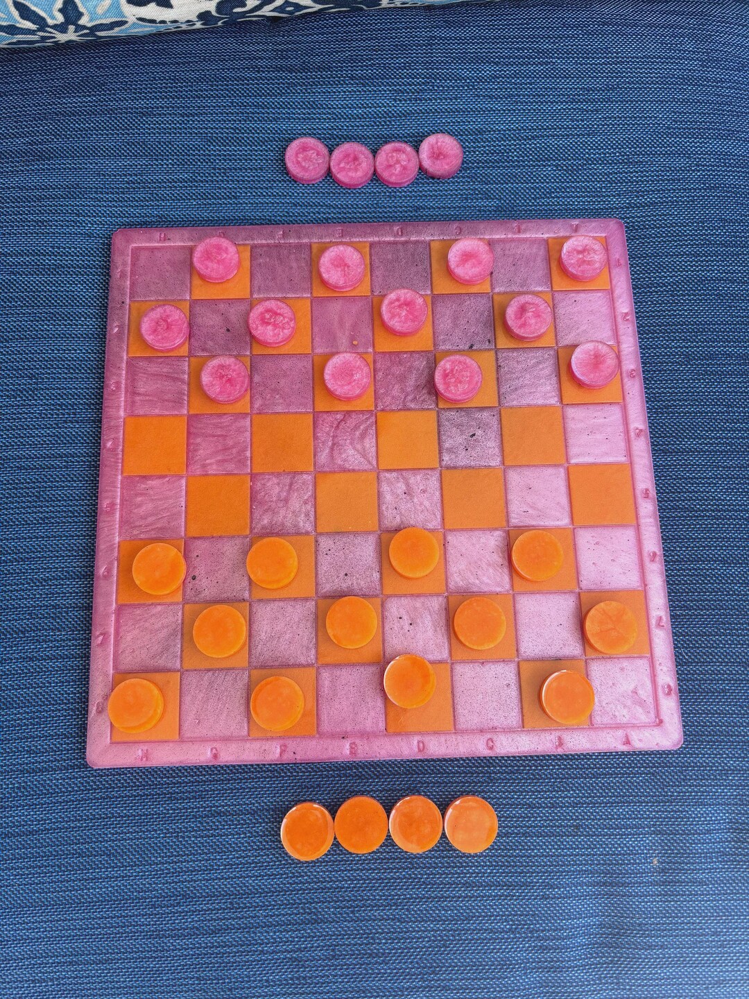 Grey and Pink Checkers - Etsy