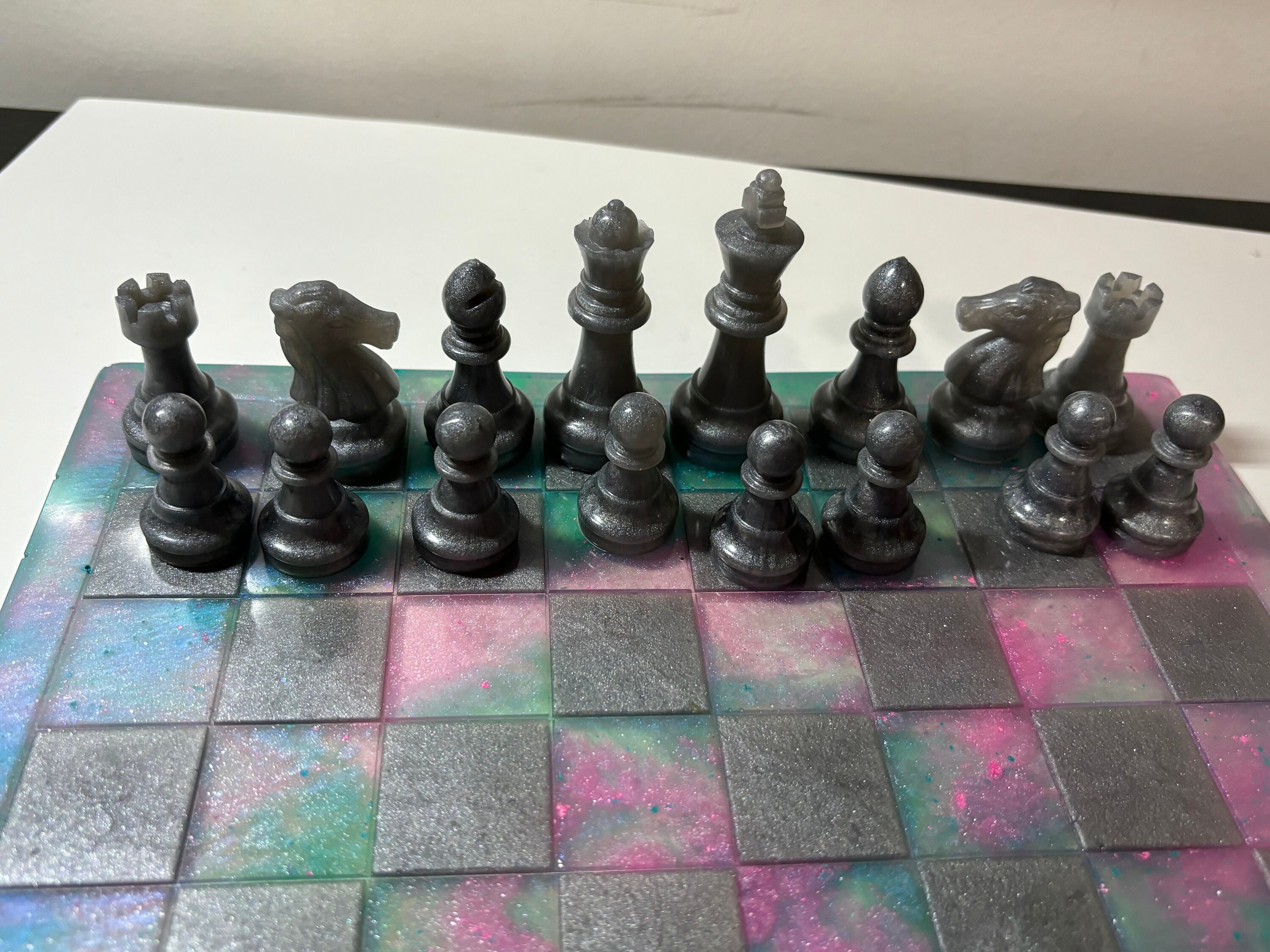 Galaxy Space Chess Set Resin - Etsy