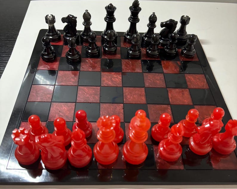 Chess Set, Customizable Resin Chess Sets, Pick Your Own Colors - Etsy
