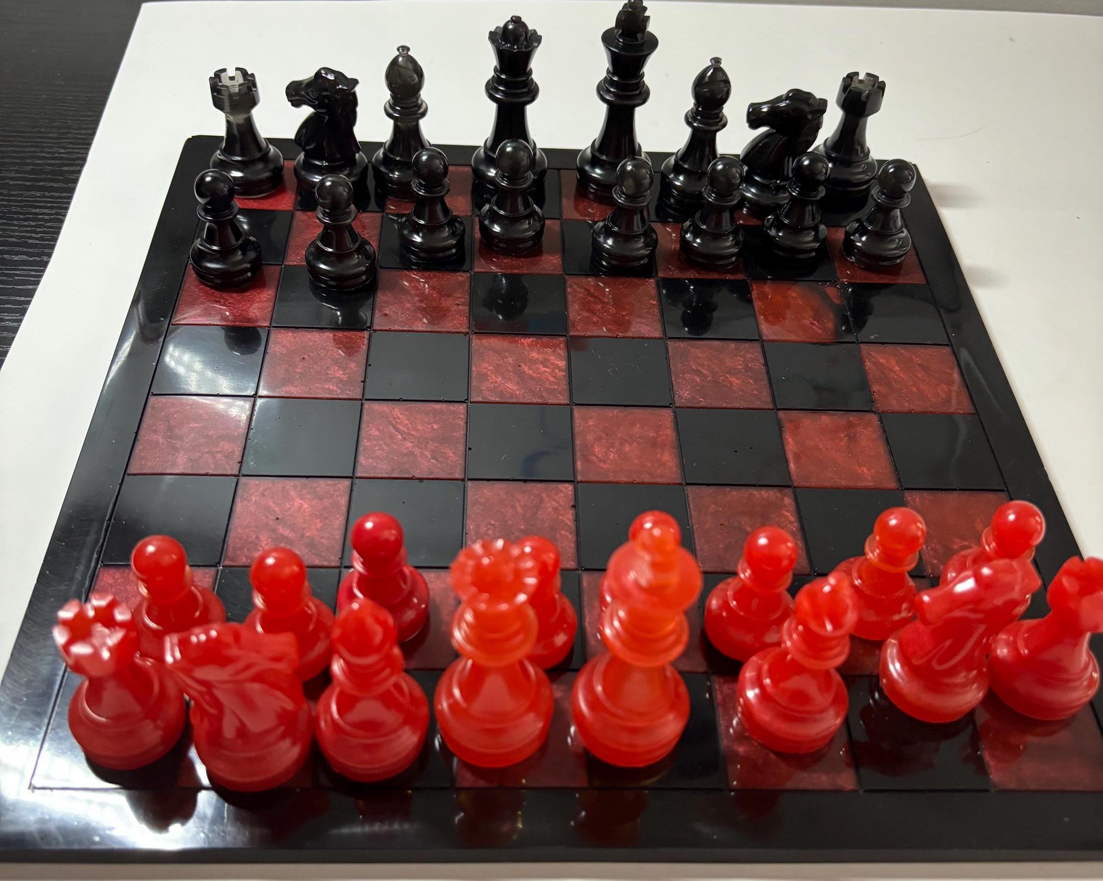 Chess Set, Customizable Resin Chess Sets, Pick Your Own Colors - Etsy