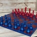 Red and Blue Customizable Resin Chess Set - Etsy