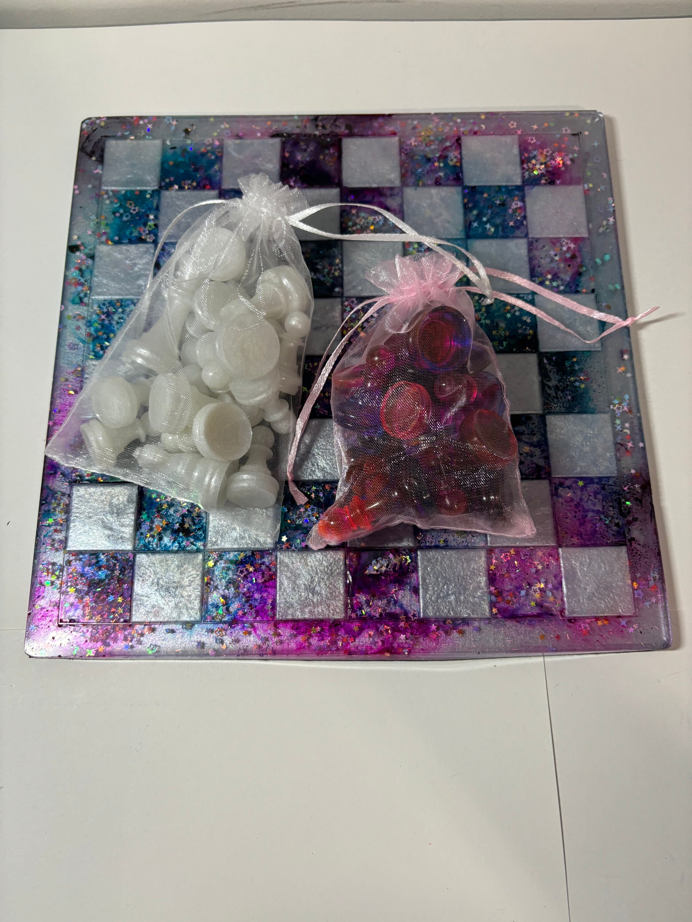 Outer Space Themed Chess Set Galaxy Themed Chess Set Purple/blue and ...