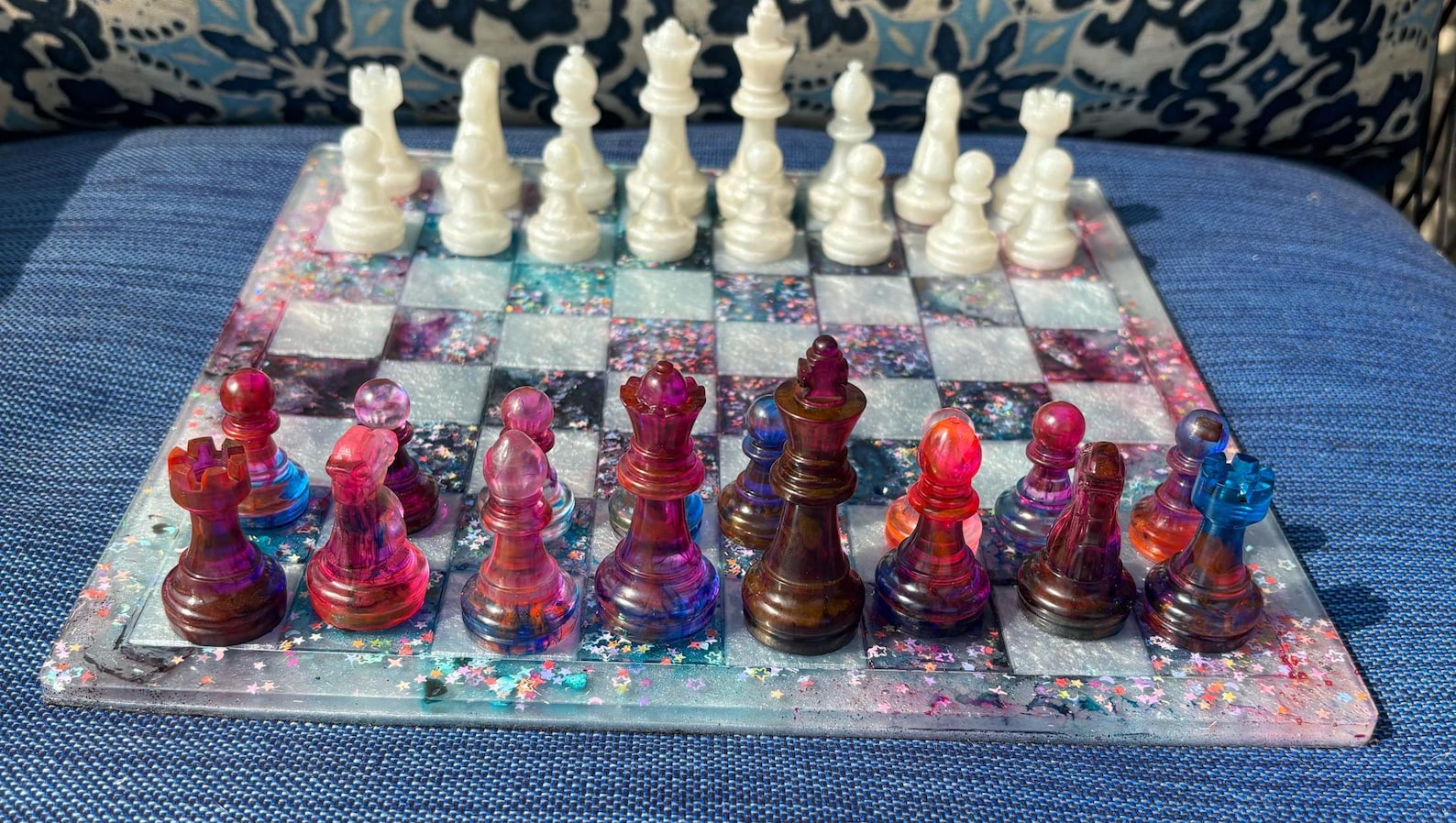 Chess Set, Customizable Resin Chess Sets, Pick Your Own Colors - Etsy