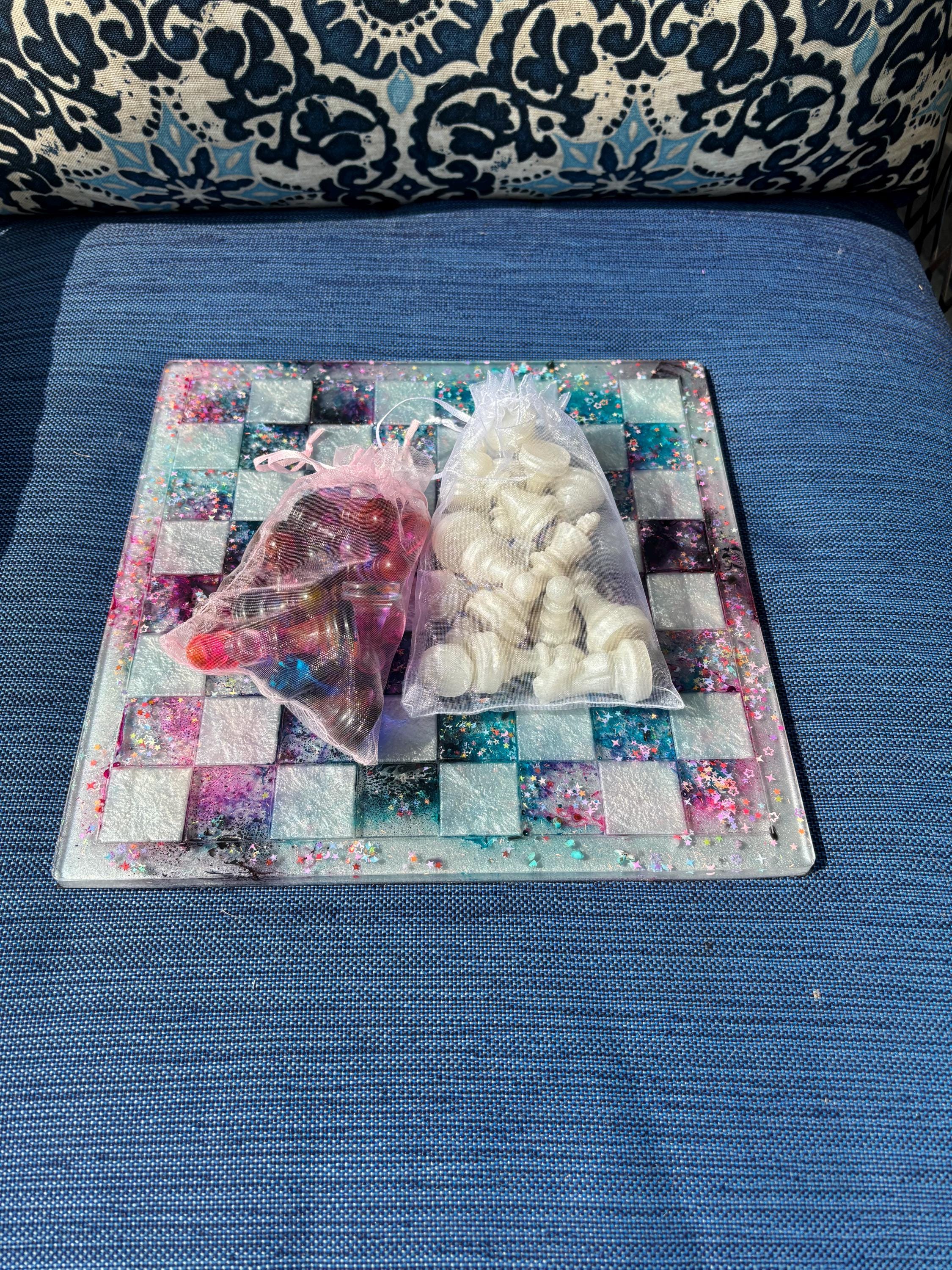 Outer Space Themed Chess Set Galaxy Themed Chess Set Purple/blue and ...