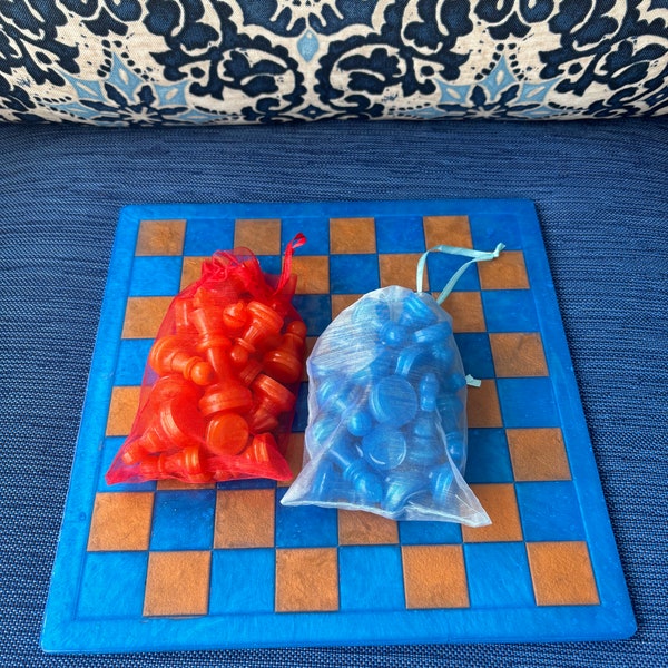 Resin Chess Set - Etsy