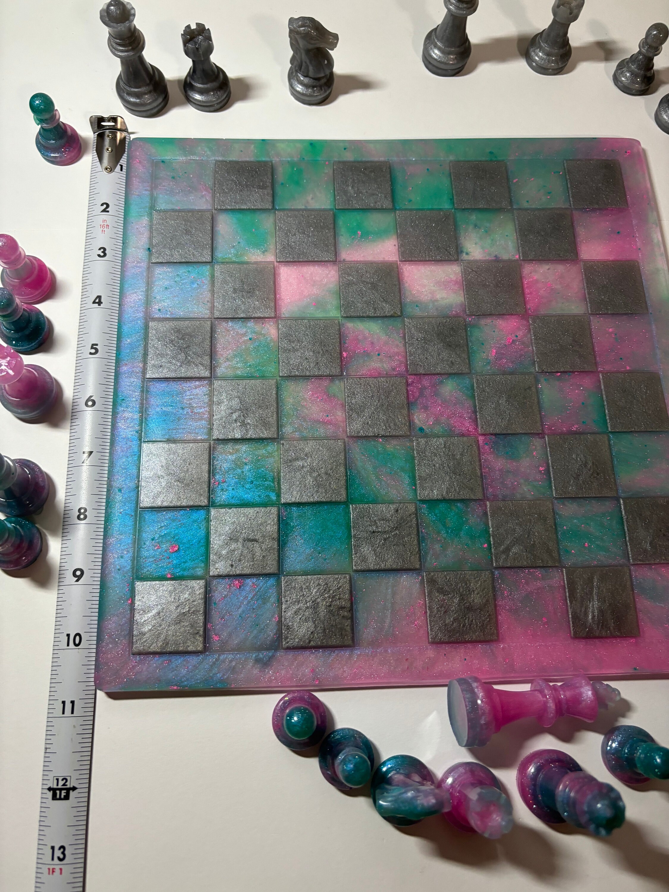 Galaxy Space Chess Set Resin - Etsy