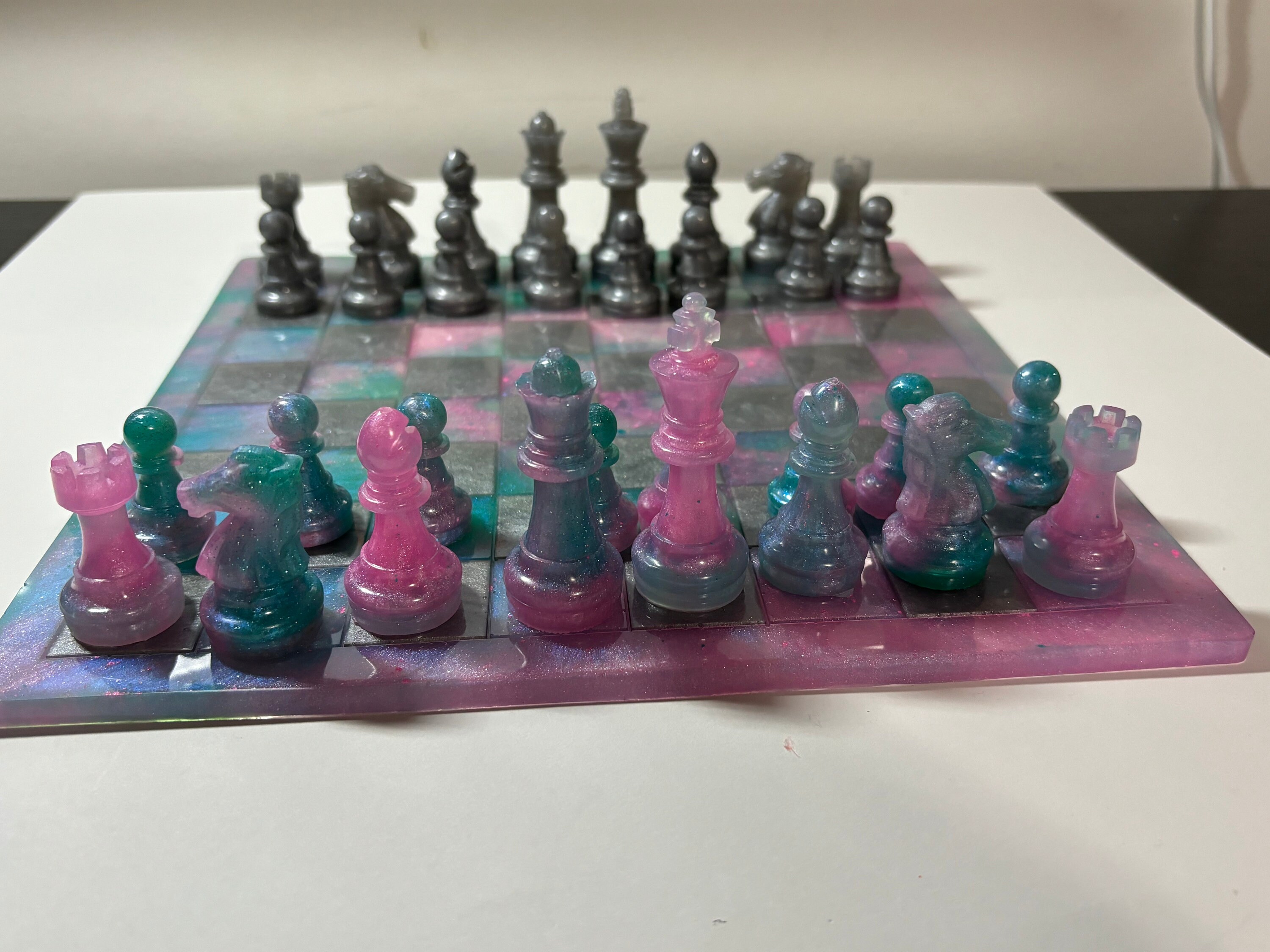 Galaxy Space Chess Set Resin - Etsy
