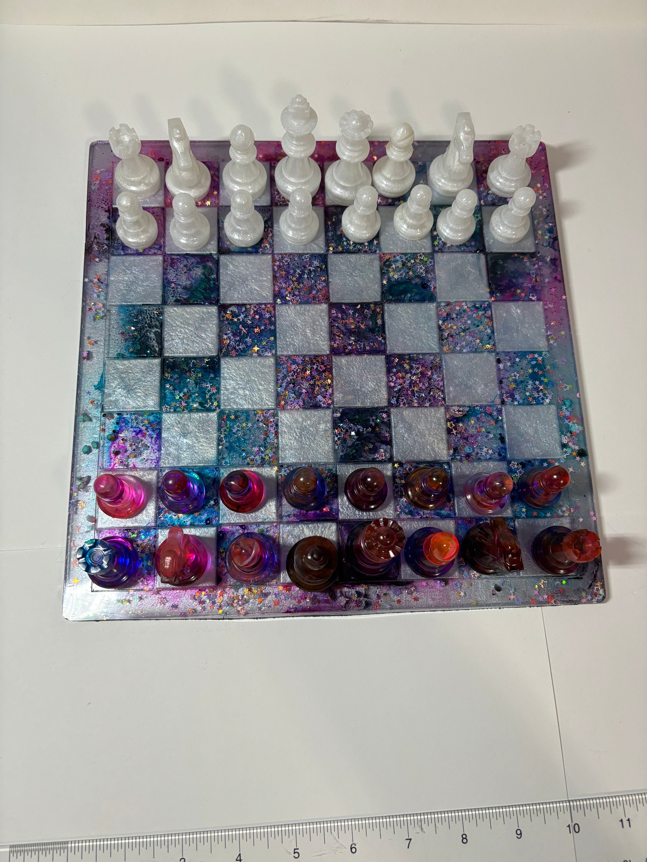 Outer Space Themed Chess Set Galaxy Themed Chess Set Purple/blue and ...