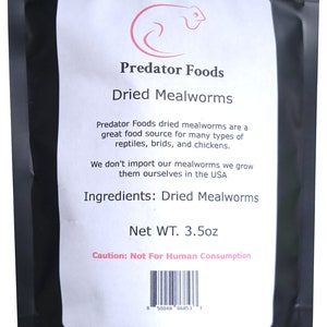 Predator Foods - Dried Mealworms - Etsy