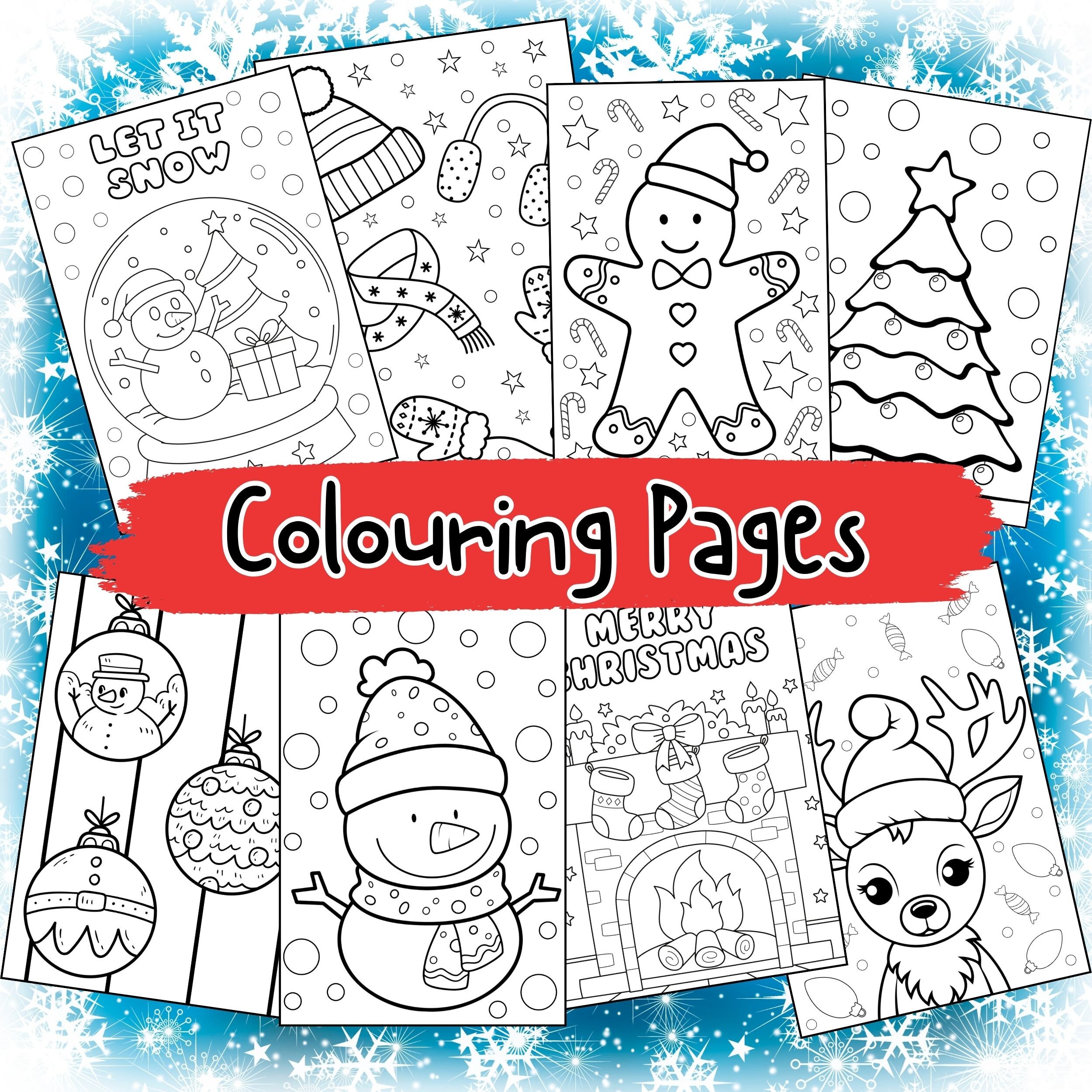 Christmas Colouring & Activity Pages, Digital Download, Christmas ...