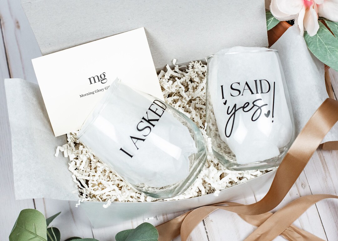 I Asked I Said Yes, Wife and Husband to Be Mugs, Engagement Gift for ...