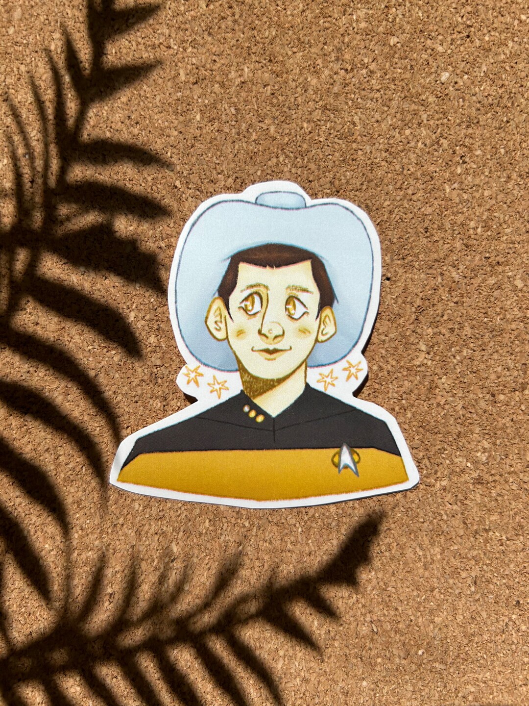 TNG Android Robot Cowboy Sticker | Space Trek Folks | Nerdy Gift for ...