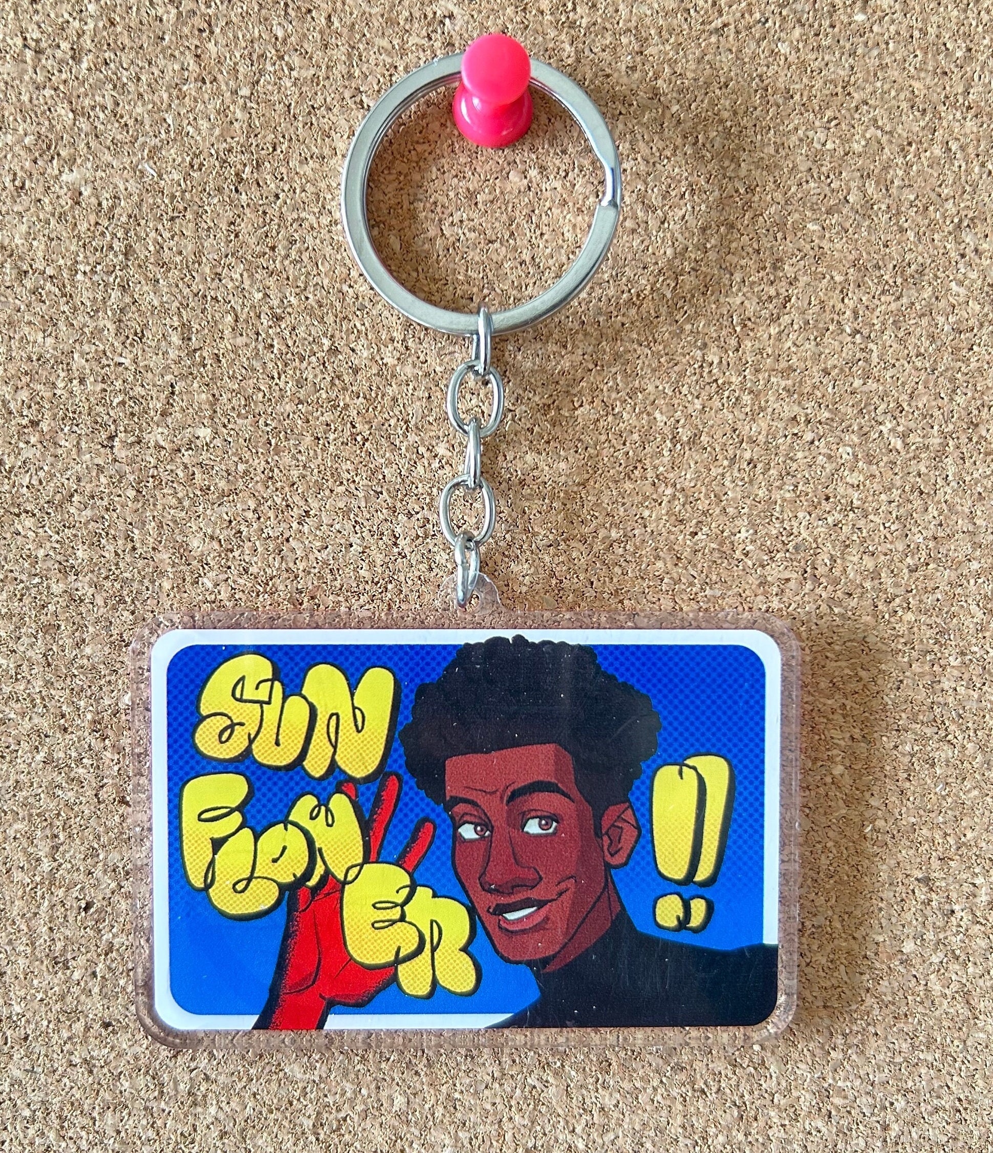 Miles Morales spiderverse Keychain - Etsy