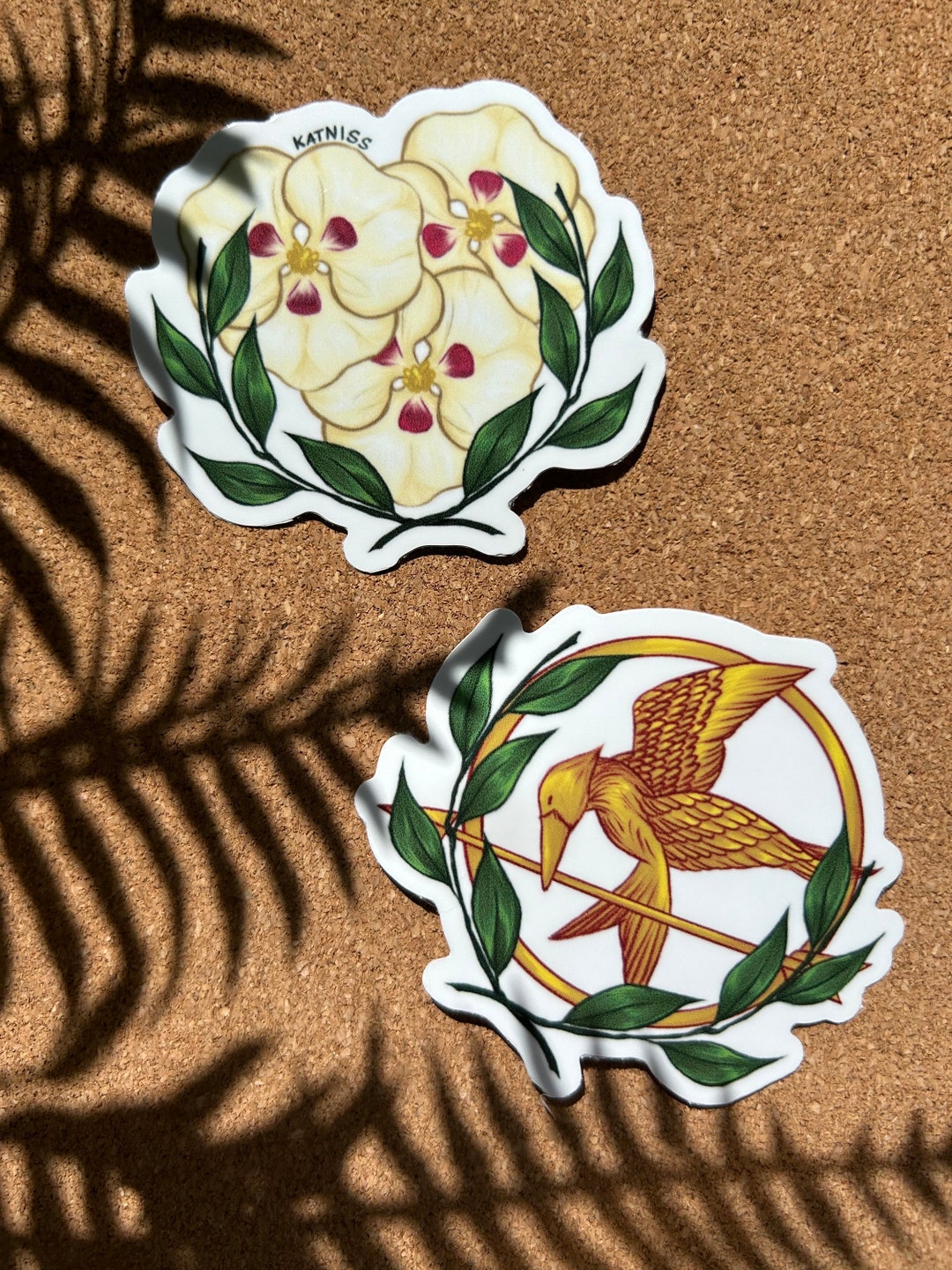 The Hunger Games Stickers | Katniss Flowers and the Victor | Fan Gift ...