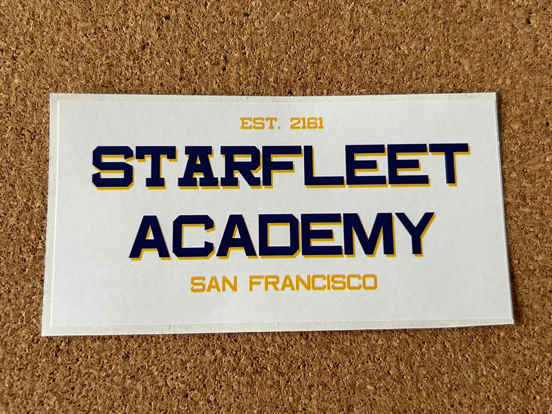 Starfleet Academy star Trek Text Sticker - Etsy