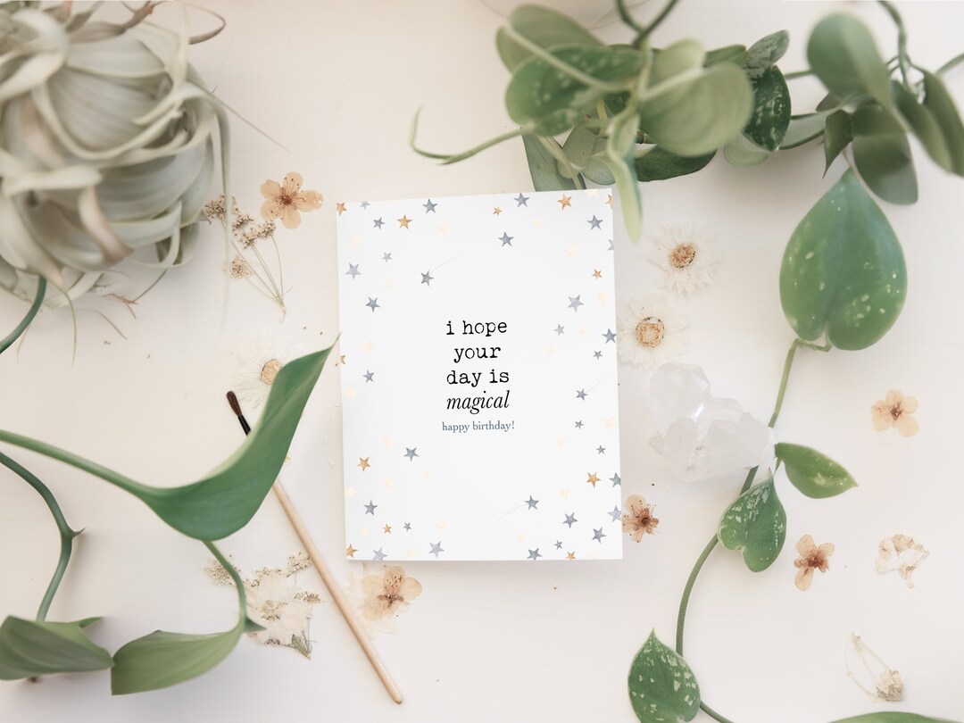 Hope Your Day is Magical | Hand Drawn Birthday Card | Artist Designed ...