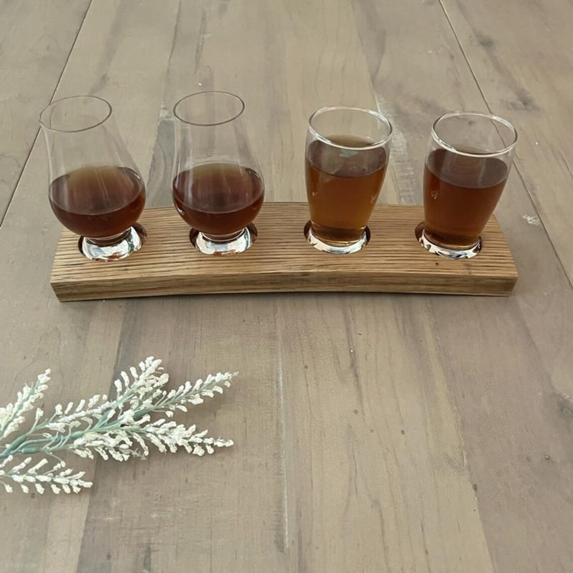 Rustic Upcycled Whiskey Barrel Flight Board - Etsy