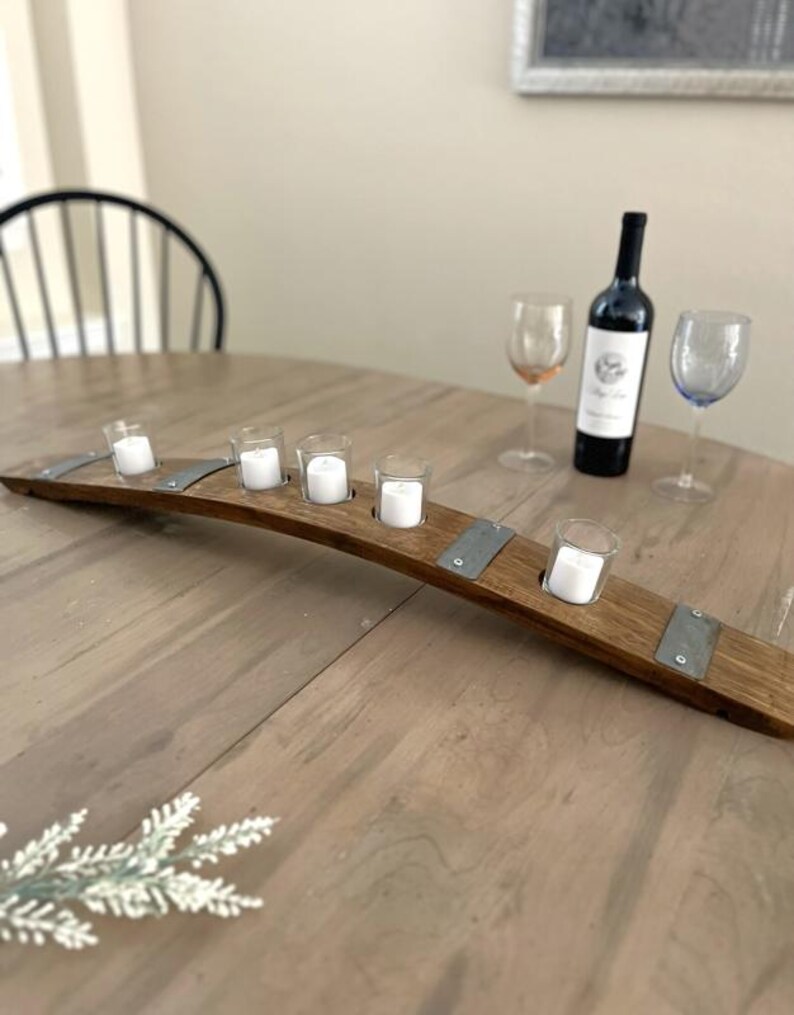 Large Wine Barrel Stave Table Centerpiece - Etsy