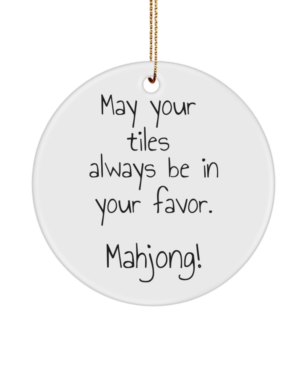 Mahjong Ornament, Mahjong Gift, Ladies Night Out, Game Decor - Etsy