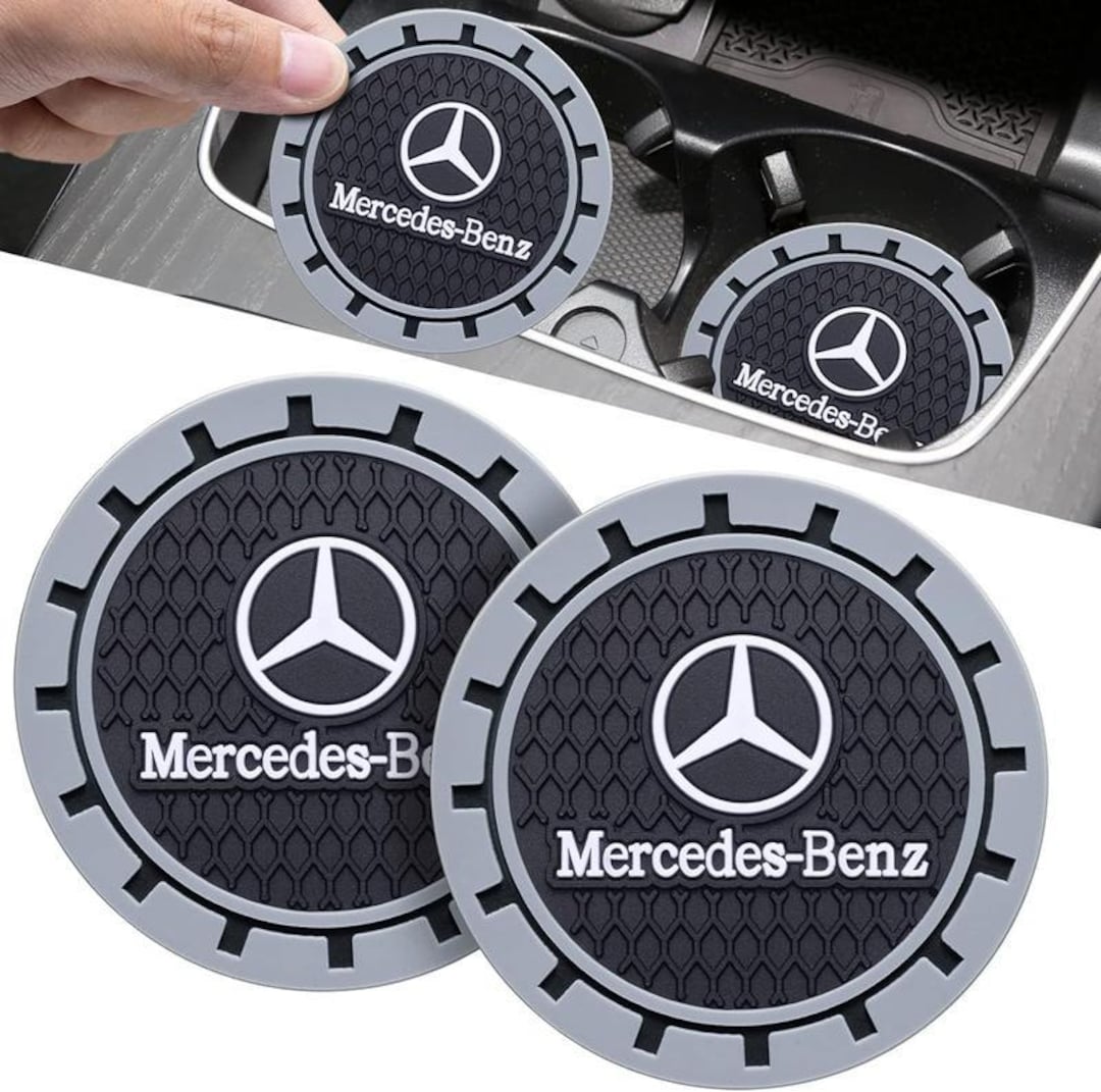 Mercedes Benz Car Cup Coaster 2 Pack Drink Holder - Etsy