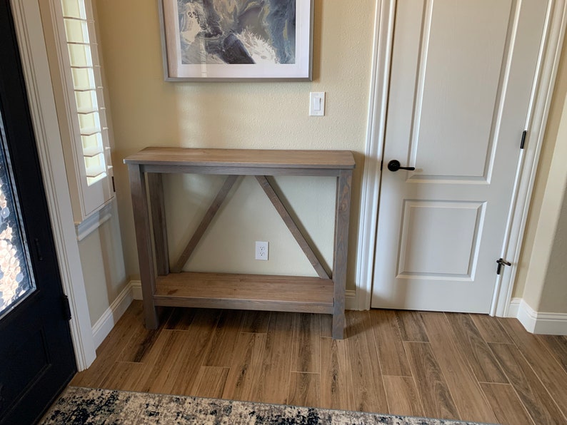 Custom White Oak Entry Table - Etsy