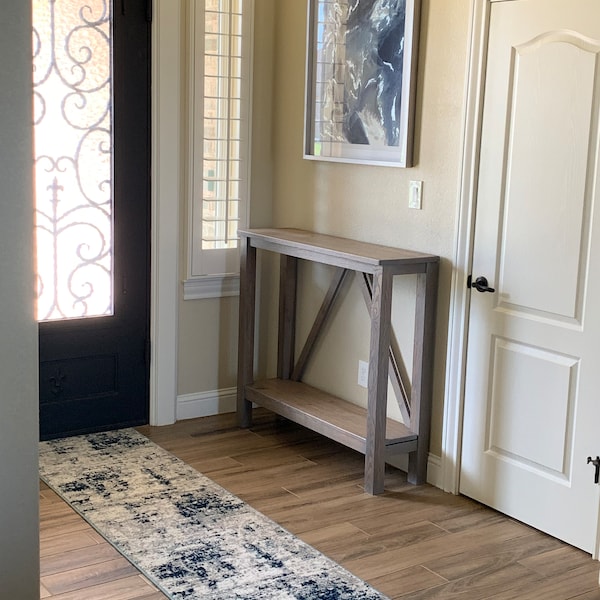 White Oak Entry Table - Etsy