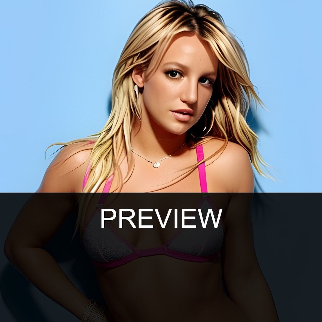 Nsfw Sexy Britney Spears Wearing Bra And Panties Etsy